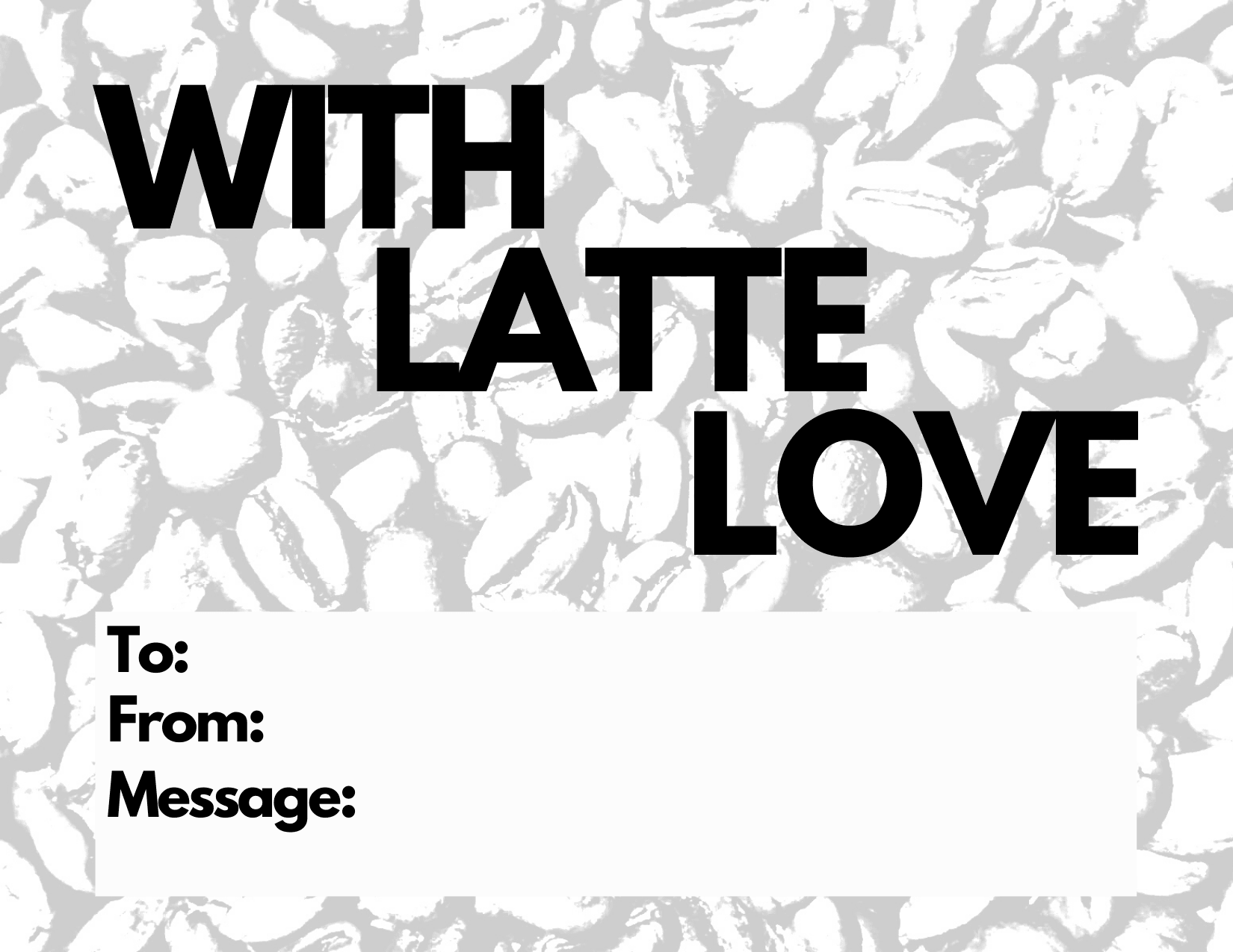 Coffee Bean Gift Card – Sidewalk Coffee Company